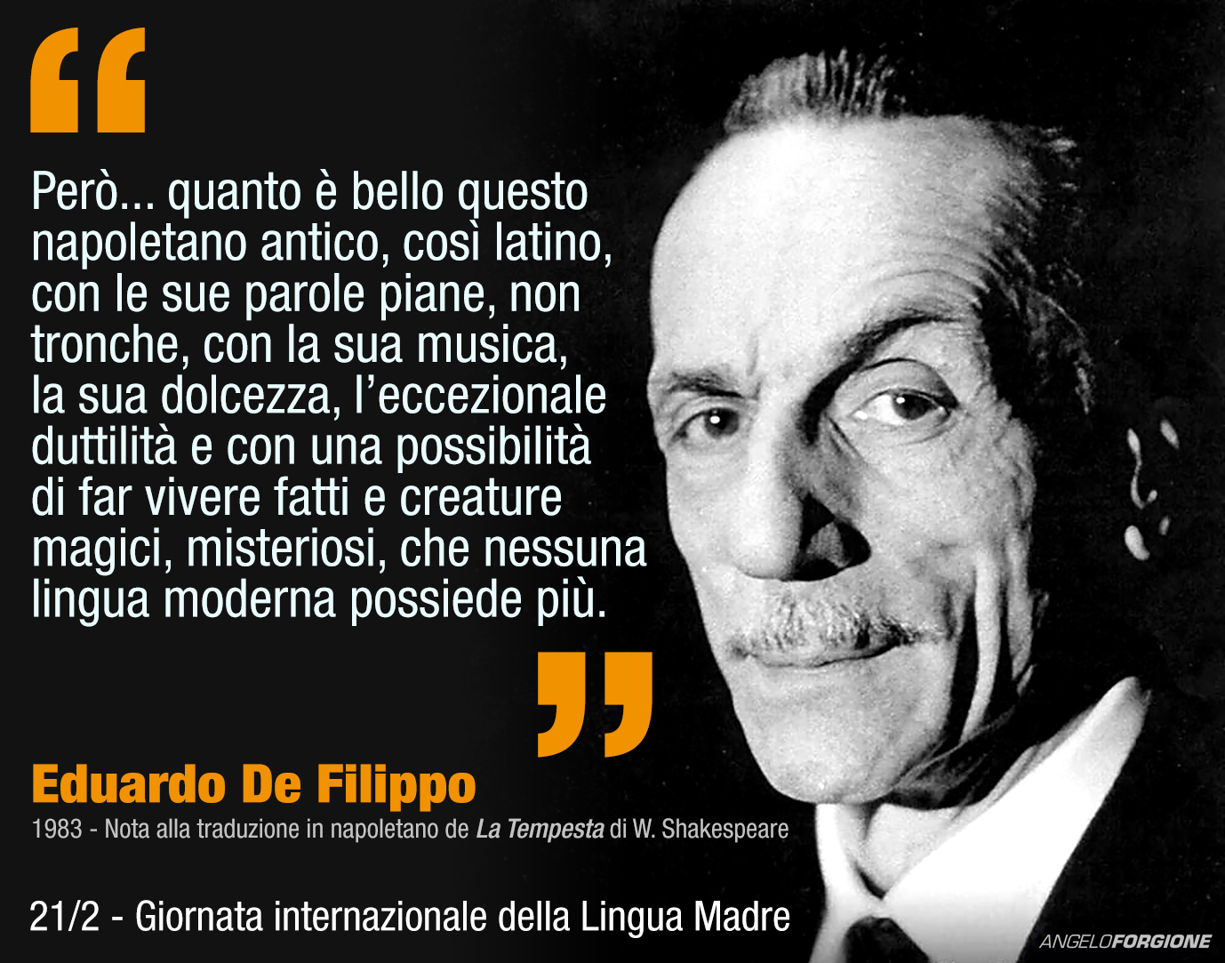 Le ultime parole di Eduardo De Filippo sulla lingua napoletana | il ...